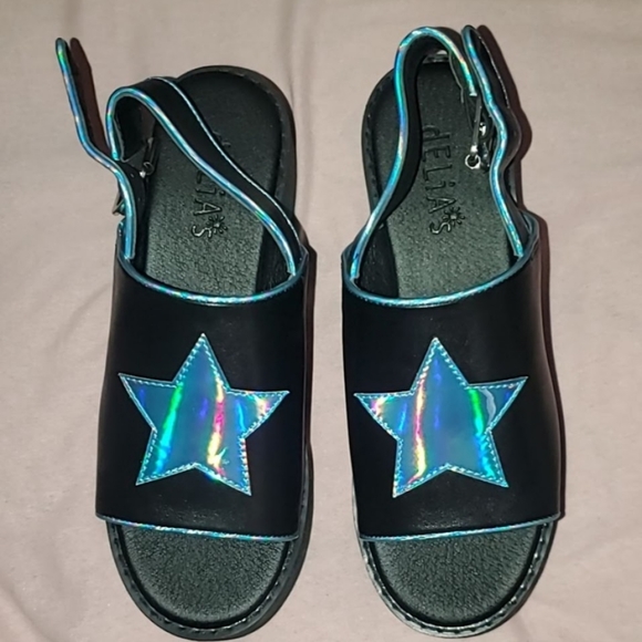 Dolls Kill | Shoes | Delias By Dollskill Platform Star Sandals | Poshmark